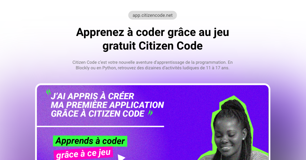 Apprenez à coder grâce au jeu gratuit Citizen Code